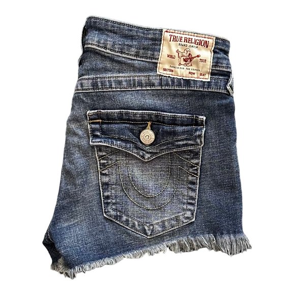 True Religion | Shorts | True Religion Joey Low Rise Cut Off Short Dark ...